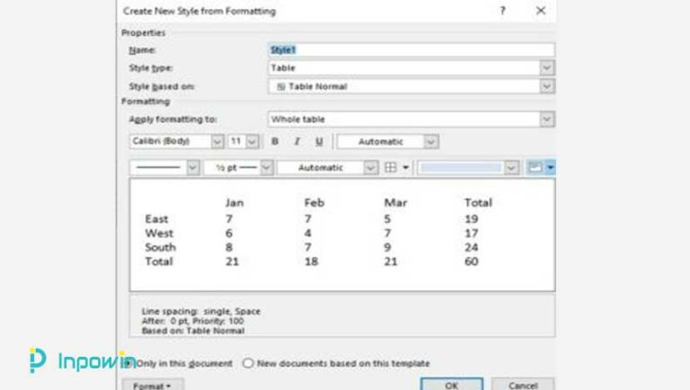2 Cara Memformat Tabel Microsoft Word Dengan Table Styles