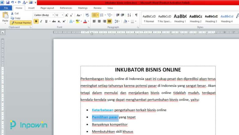 2 Cara Menggunakan Format Painter Untuk Menyalin Format Teks dan Obyek ...