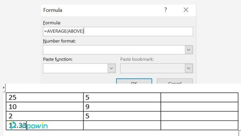 4 Cara Membuat dan Menggunakan Formula Tabel Microsoft Word Beserta ...